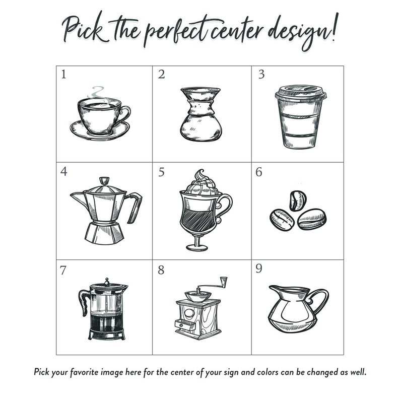 Personalized Coffee Bar Sign | Coffee Shop Sign | Coffee Bar - Etsy