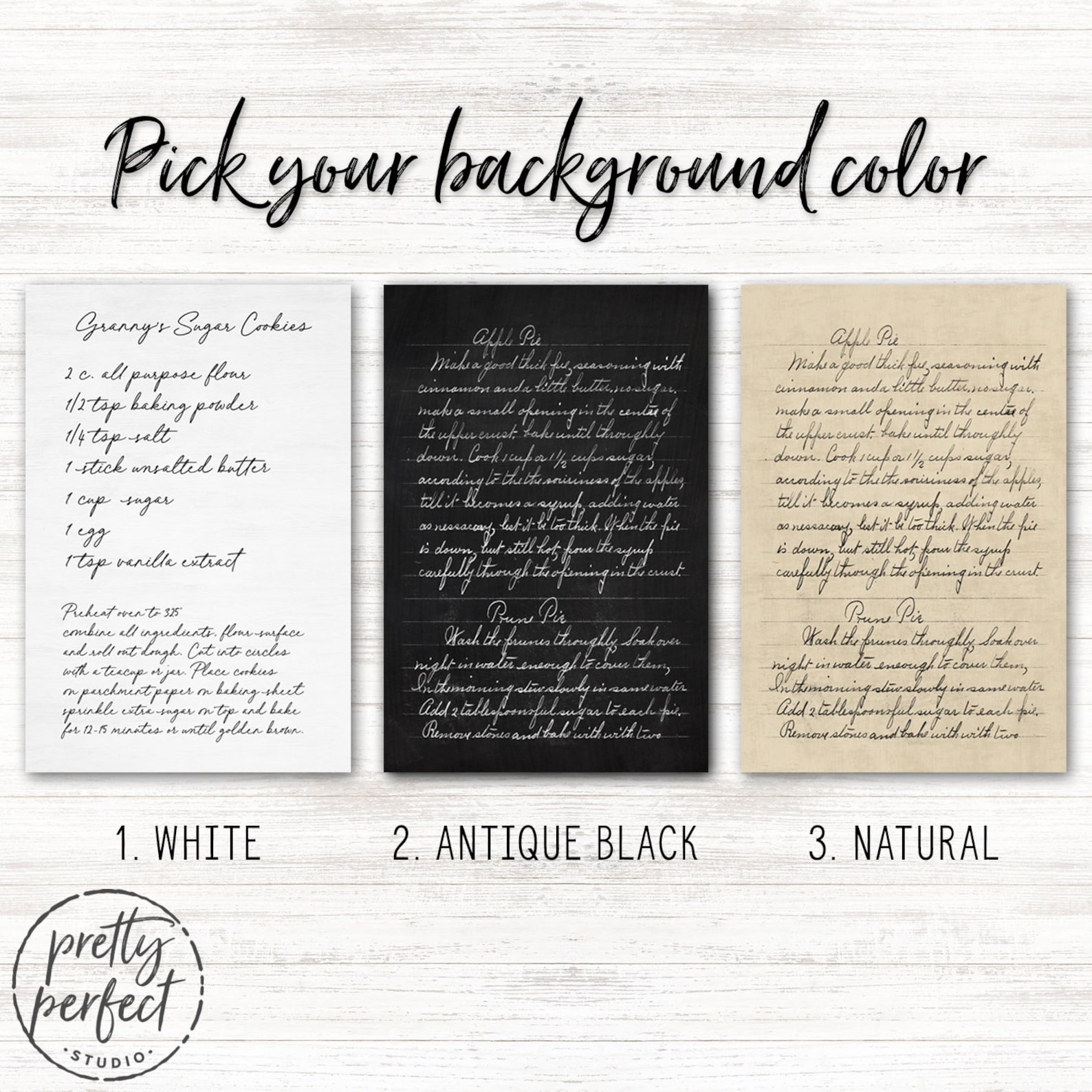 Personalized Recipe for Wall Family Recipe Sign Recipe Handwriting ...