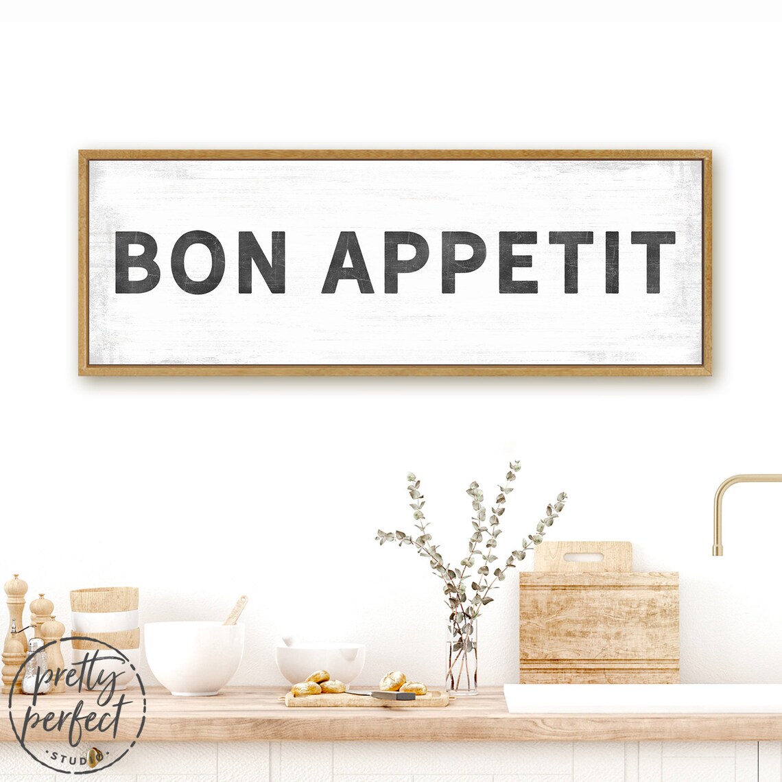 Large Bon Appetit Sign Bon Appetit Wall Art Bon Appetit | Etsy
