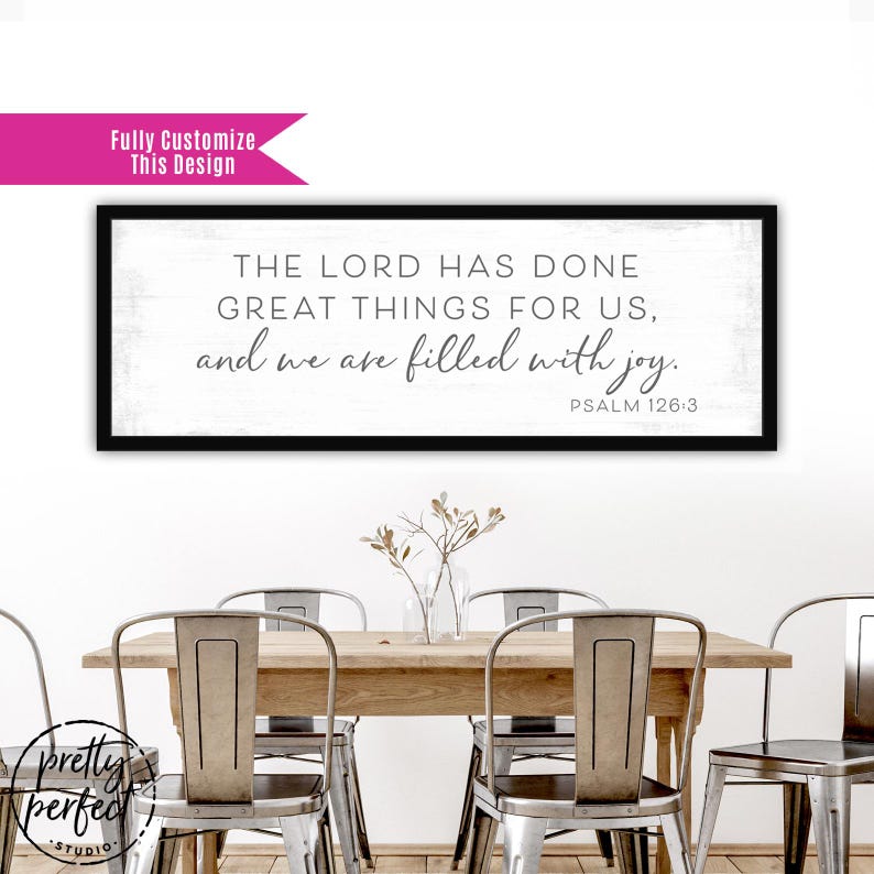 The Lord Has Done Great Things for Us | Psalm 126:3 - Etsy