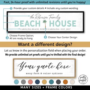 Personalized Beach House Signs - Etsy