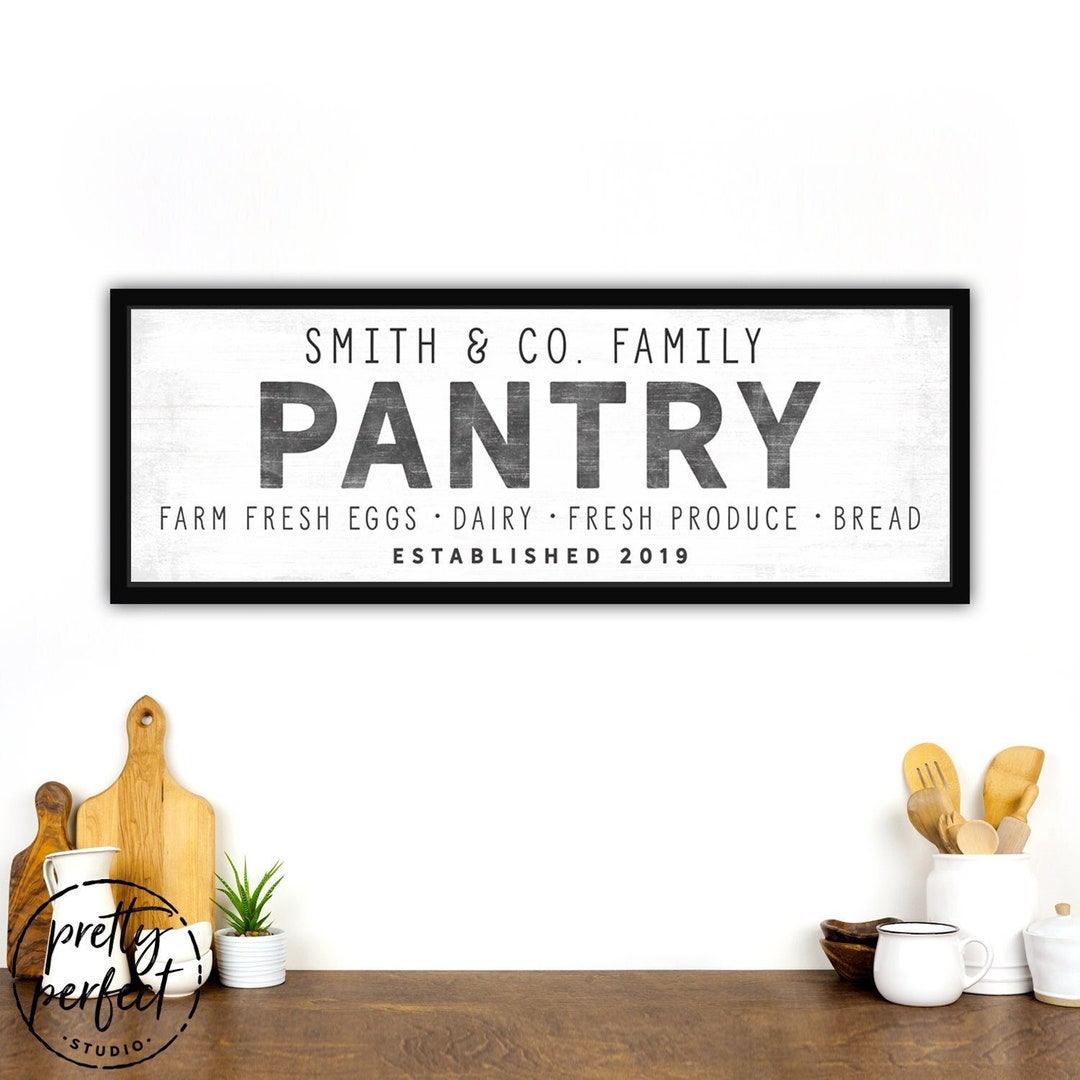 Personalized Pantry Sign | Pantry - Etsy