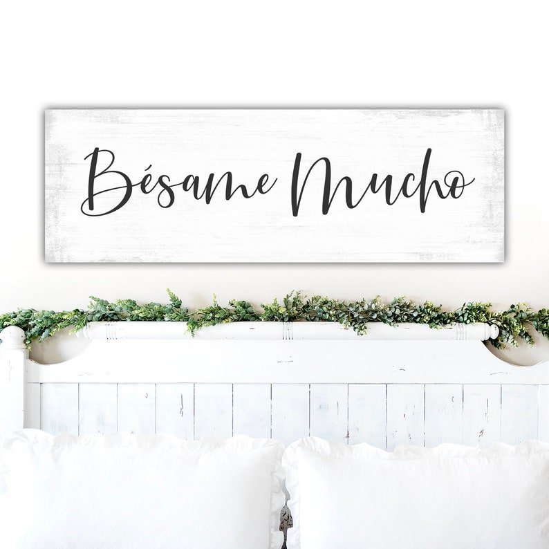 Bésame Mucho Sign Besame Mucho - Etsy