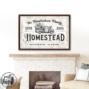 Personalized Homestead Sign Farmhouse Homestead Sign Homestead Gifts ...