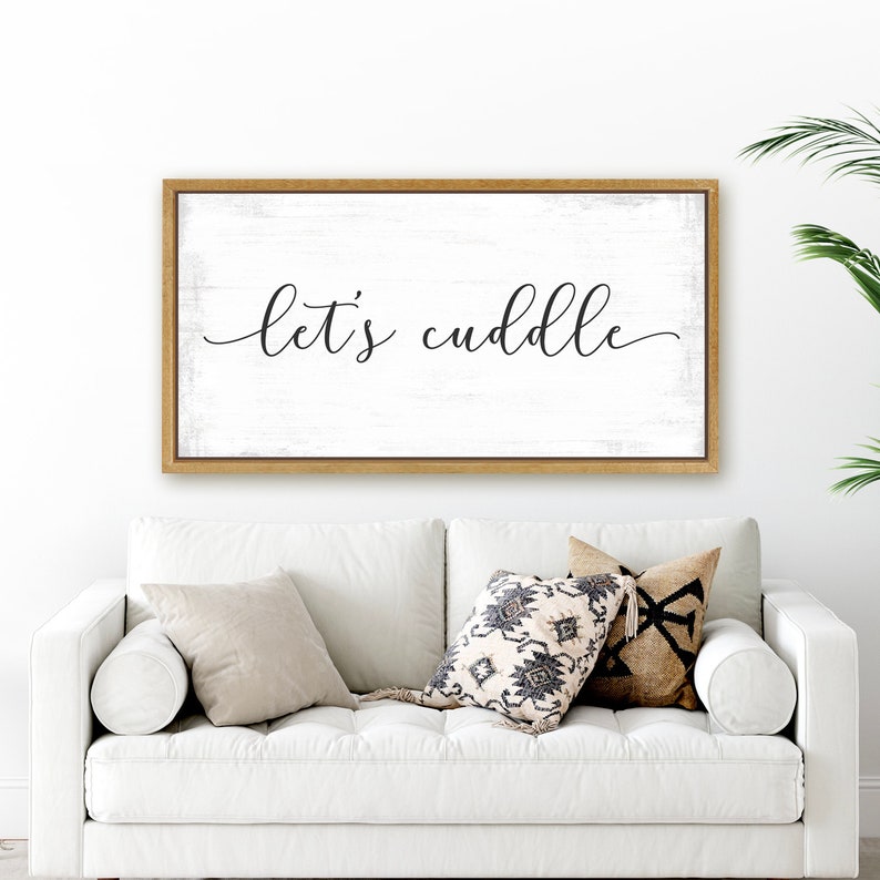 Let's Cuddle Sign Let's Cuddle | Etsy