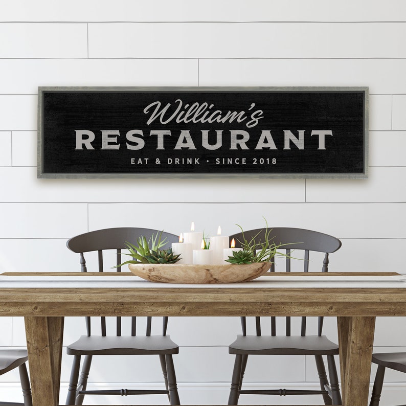 Personalized Restaurant Sign Restaurant Signs Custom - Etsy