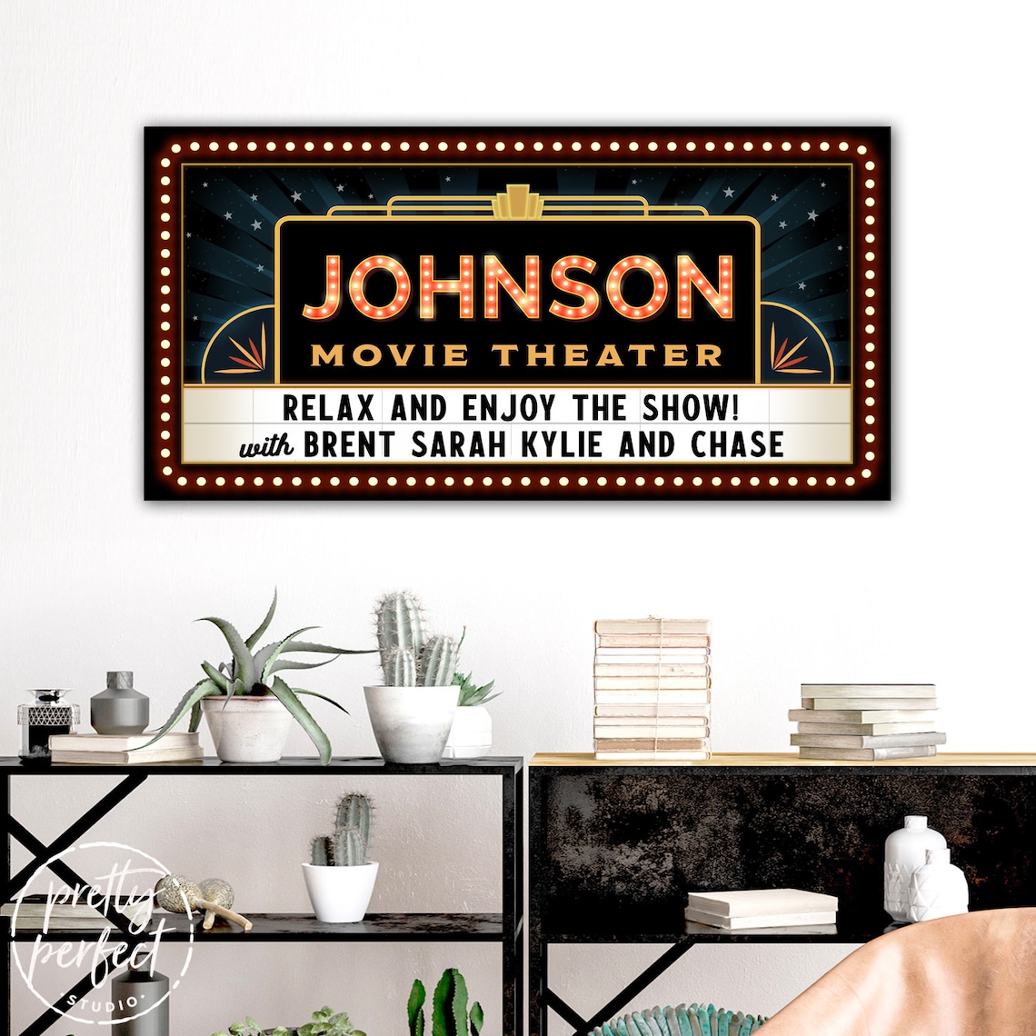 Custom Home Theater Sign Personalized Movie Marquee Signs - Etsy