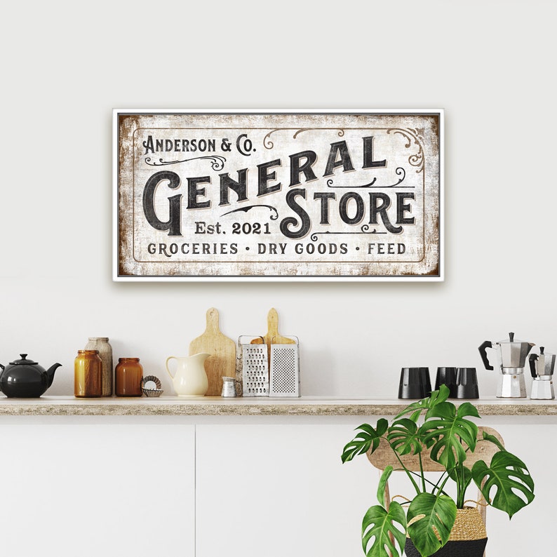 Custom General Store Sign Vintage General Store Sign - Etsy