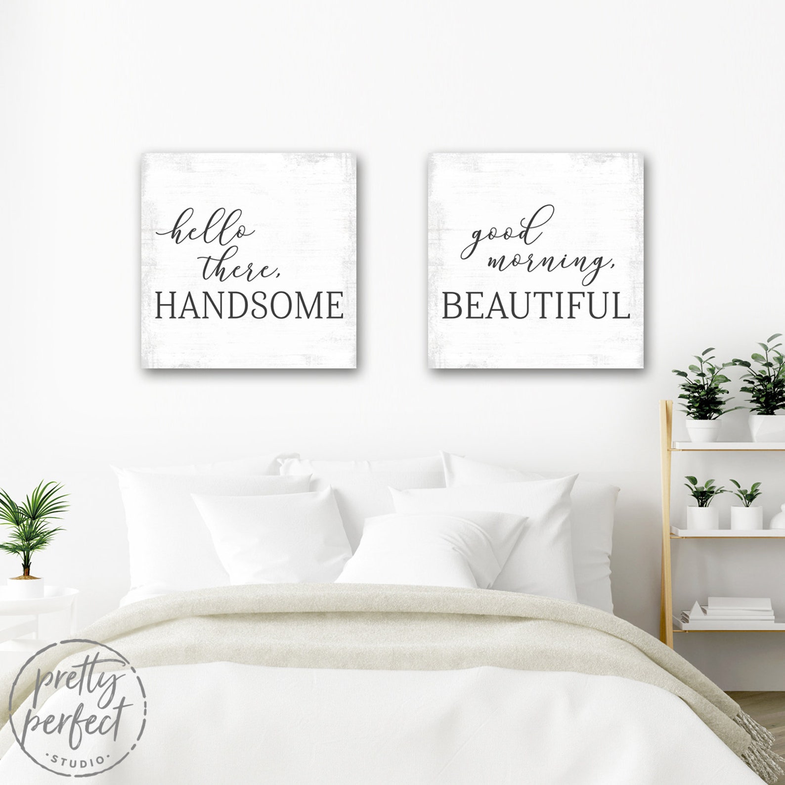 Hello There Handsome Good Morning Beautiful Signs Hello | Etsy