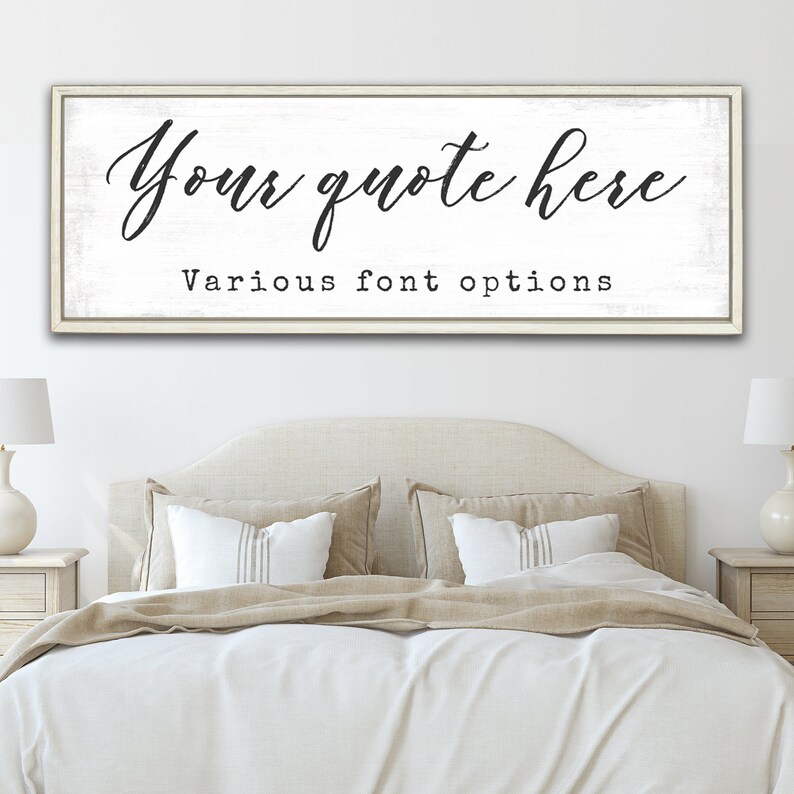 Create Custom Quote Sign Personalized Master Bedroom Above - Etsy