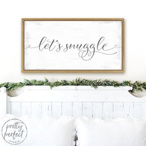 Let's Snuggle Sign | Let's Snuggle | Lets Snuggle - Etsy