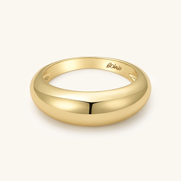 Gold Dome Rings Women - Etsy