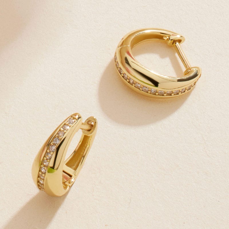Vermeil Earring Stack - Etsy