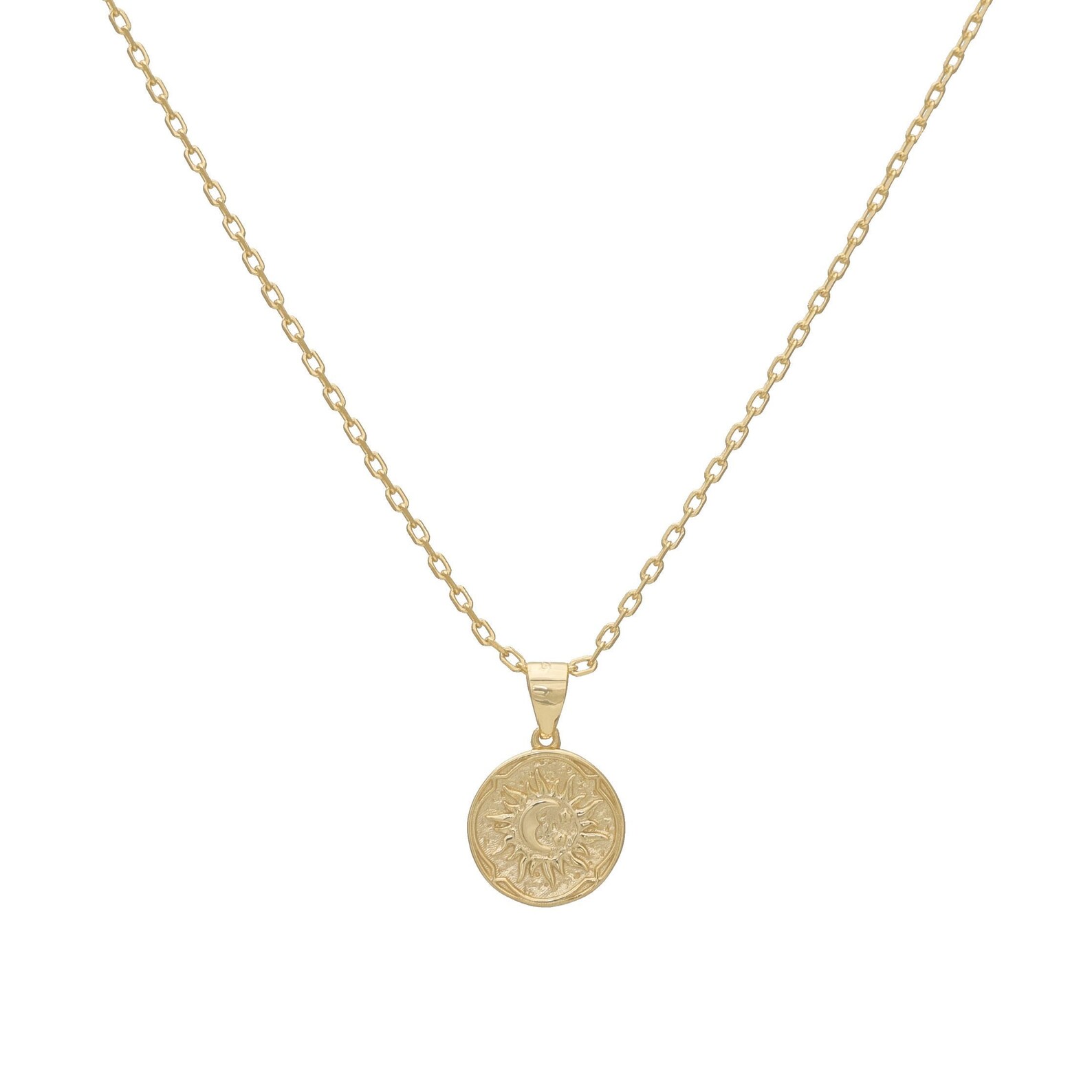Coin Necklace for Women Gold Sun Necklace Layered Necklace - Etsy
