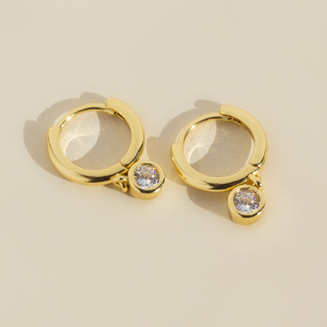 14K Gold Filled Hoop Earrings Gold Hoop Earrings Huggie Earrings Gold ...