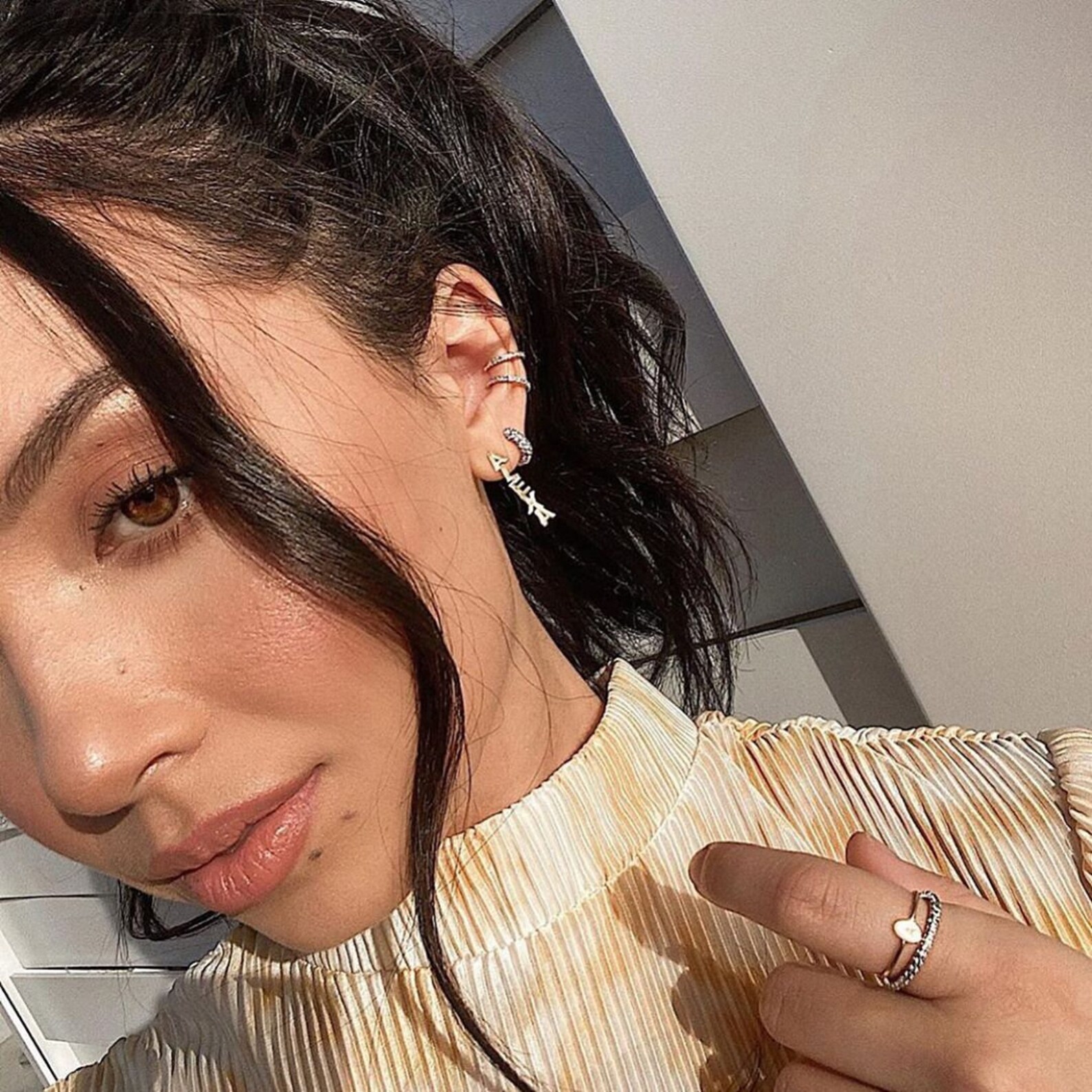 18K Gold Ear Cuff Gold Hoop Earrings Tiny Ear Cuff - Etsy