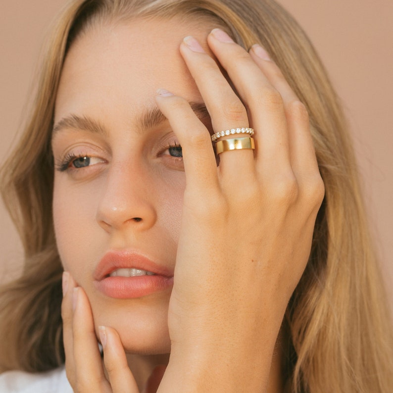 Gold Filled Ring for Women Wedding Band Stackable Ring - Etsy