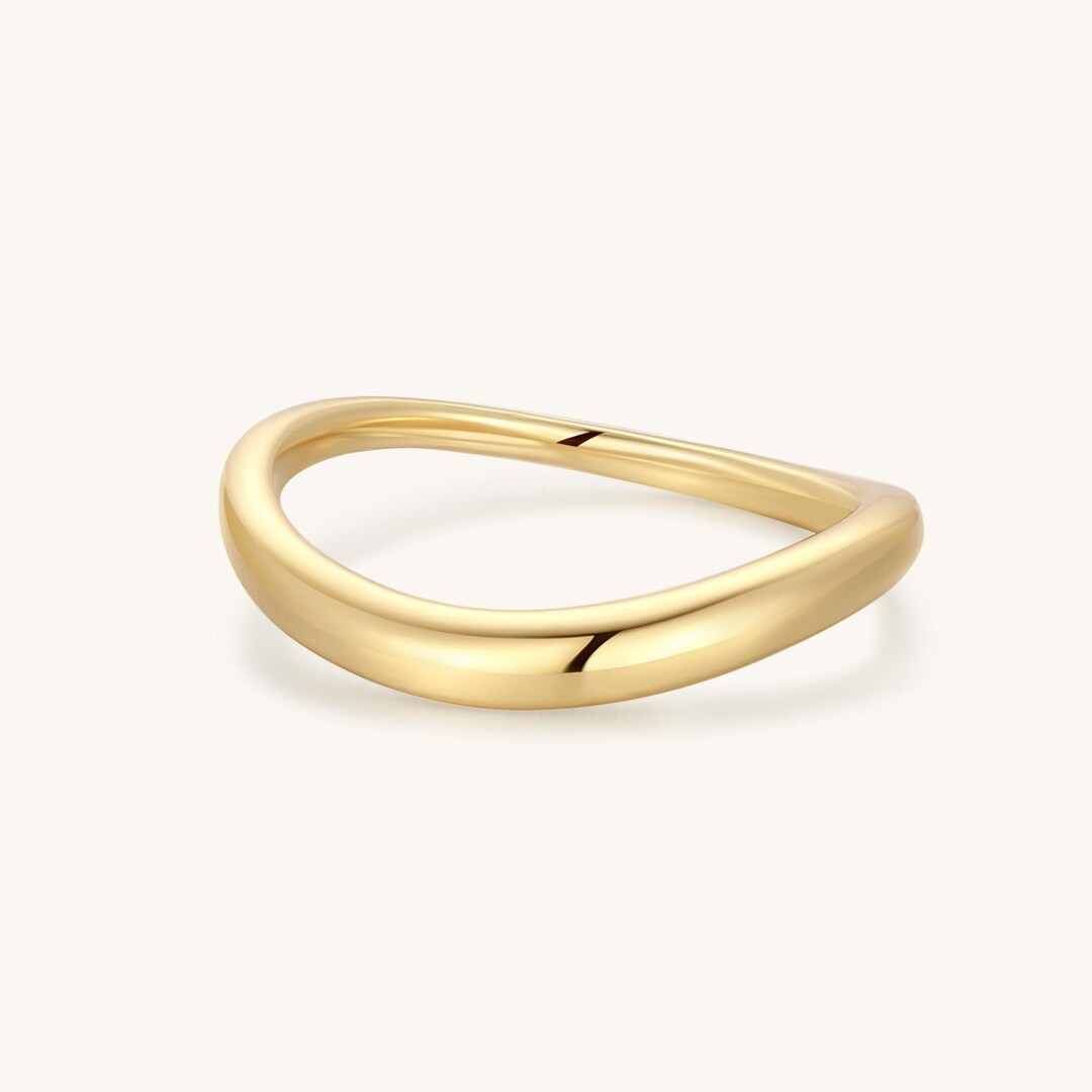 14K Gold Filled Ring Stackable Rings for Women Dome Ring Gold Filled ...