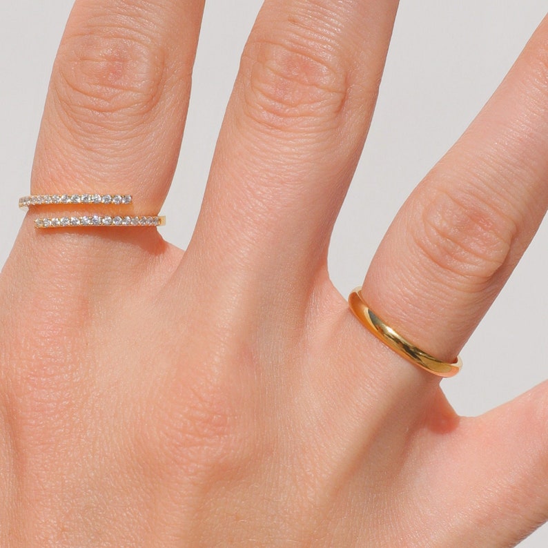 Wrap Ring Rings for Women Open Ring Adjustable Ring Spiral - Etsy