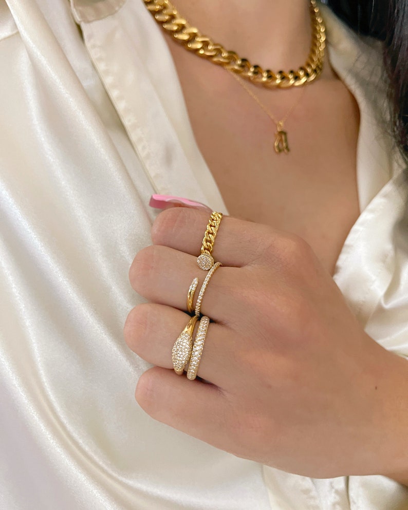 18k Gold Signet Ring Gold Rings for Women Gold Ring Dainty - Etsy