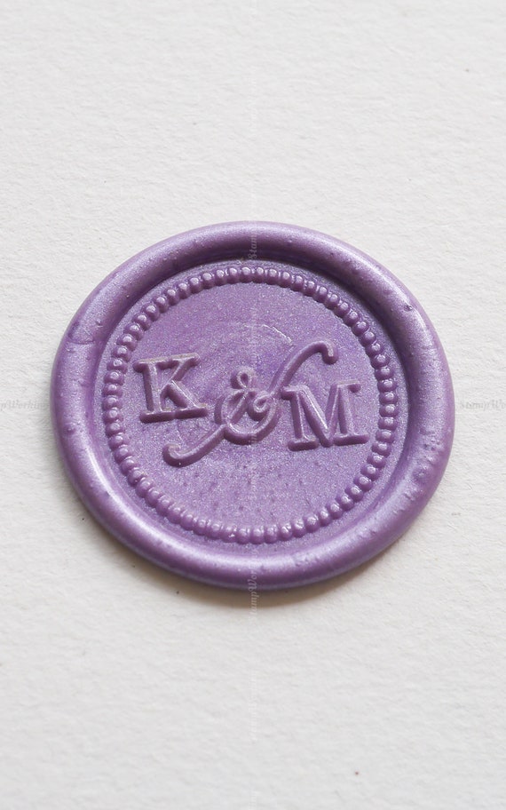 Custom Initial Wax Seal Stamp Custom Sealing Wax Stamp Kit | Etsy