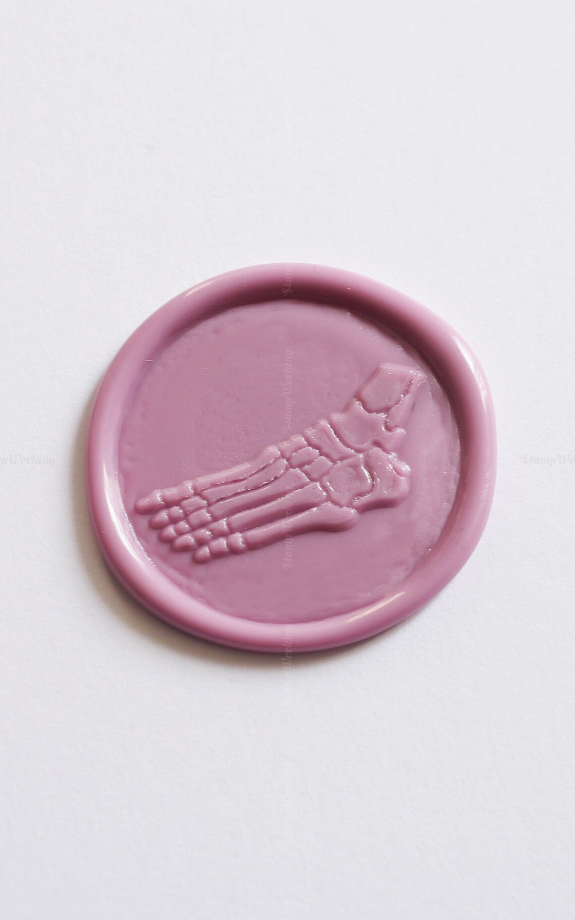 Skeleton Foot Sealing Wax Stamp Podiatry Medical Wax Seal - Etsy