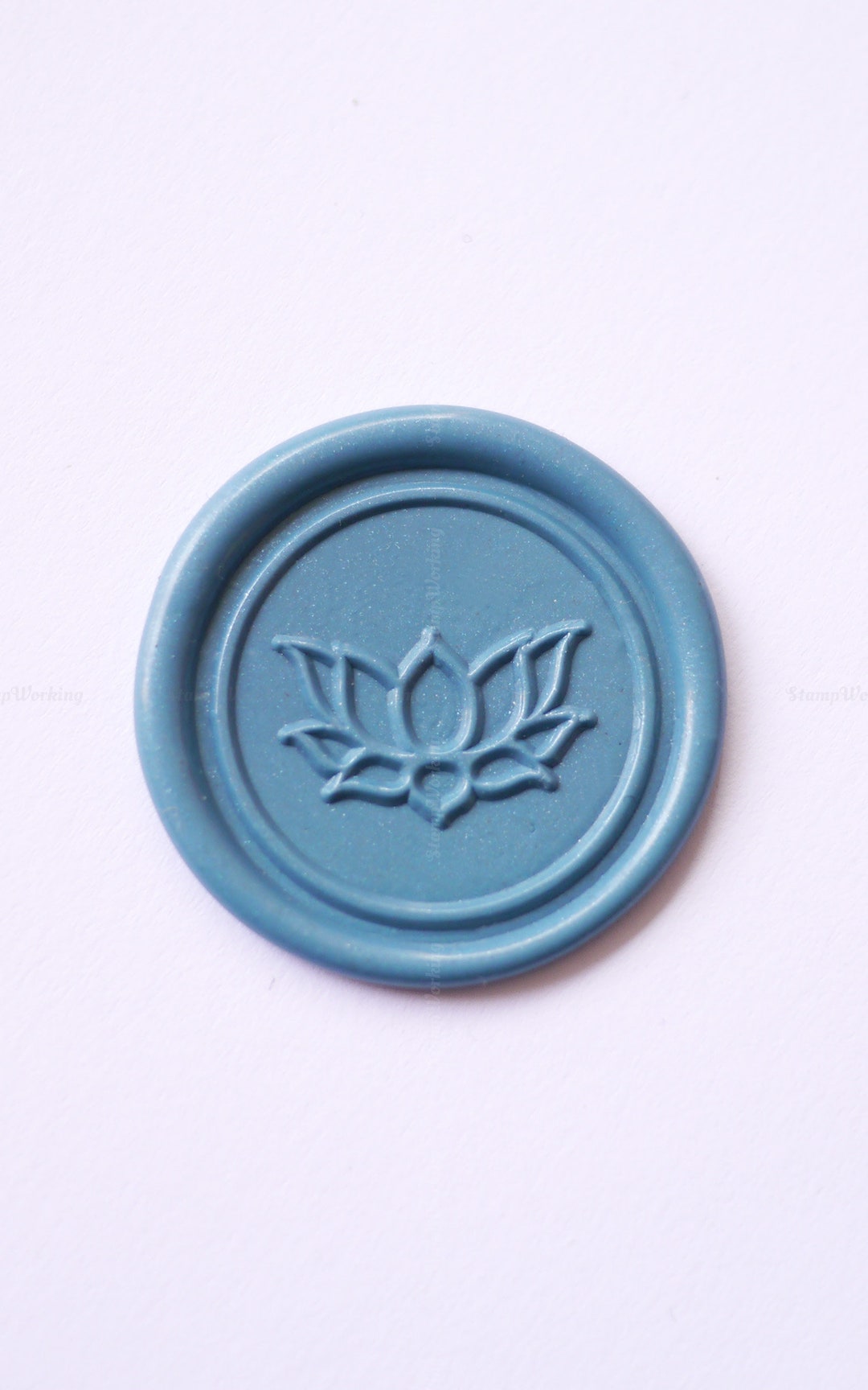 Lotus Seal Wax Stamp - Lotus Wax Sealing Stamp - Floral Wax Seal Kit ...
