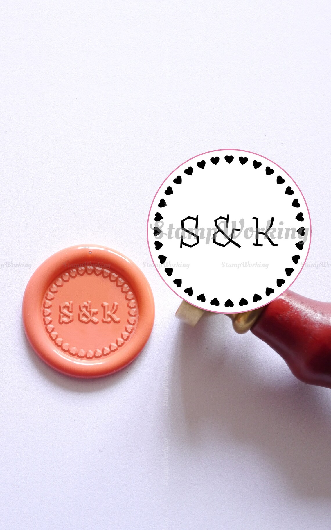 Personalized Initials Wax Seal Stamp Custom Sealing Wax - Etsy