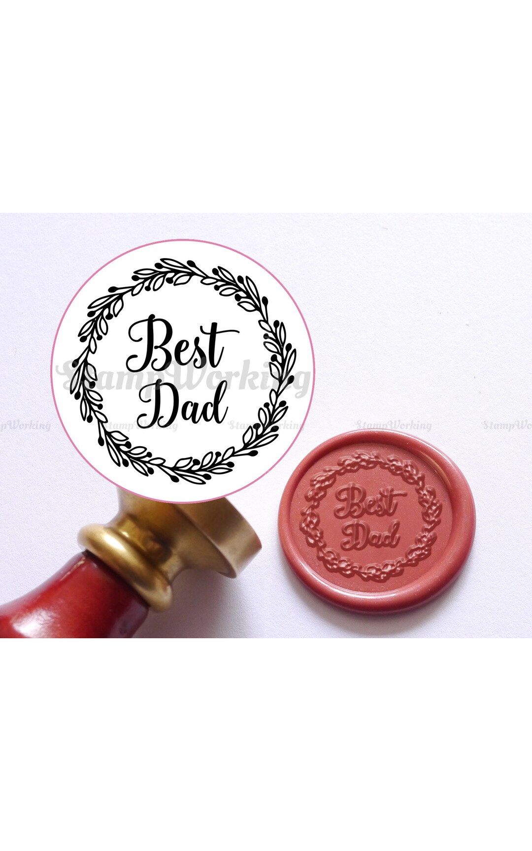 Best Dad Wax Seal Stamp - Father's Day Wax Sealing Stamp - Gift Package ...