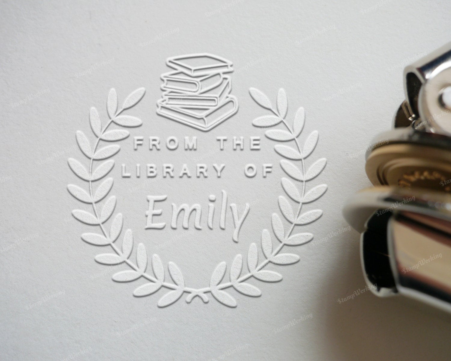 Custom Book Embosser Stamp From the Library of Embosser | Etsy
