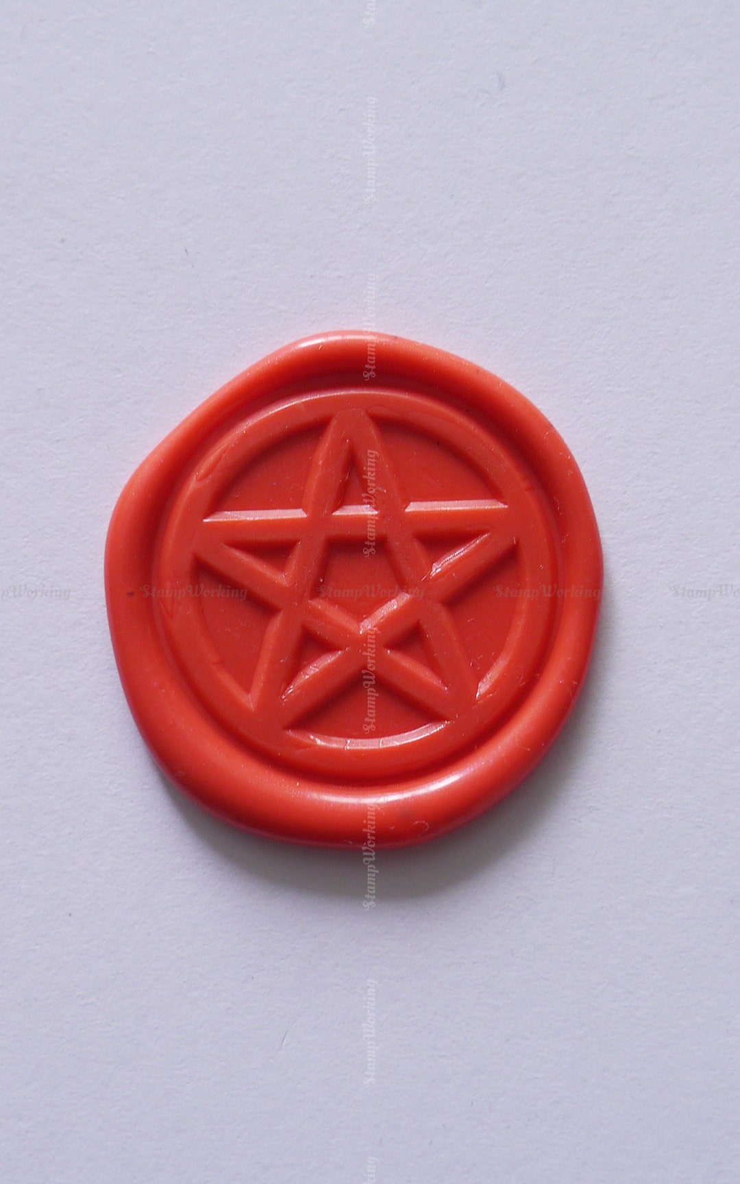 Pentacle Wax Seal Stamp - Pentagram Sealing Wax Stamp - Personal Wax ...