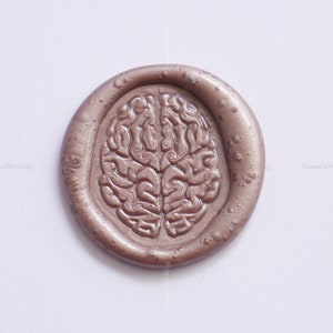 Brain Wax Seal Stamp - Anatomical Human Organ Wax Seal Stamp - Package ...