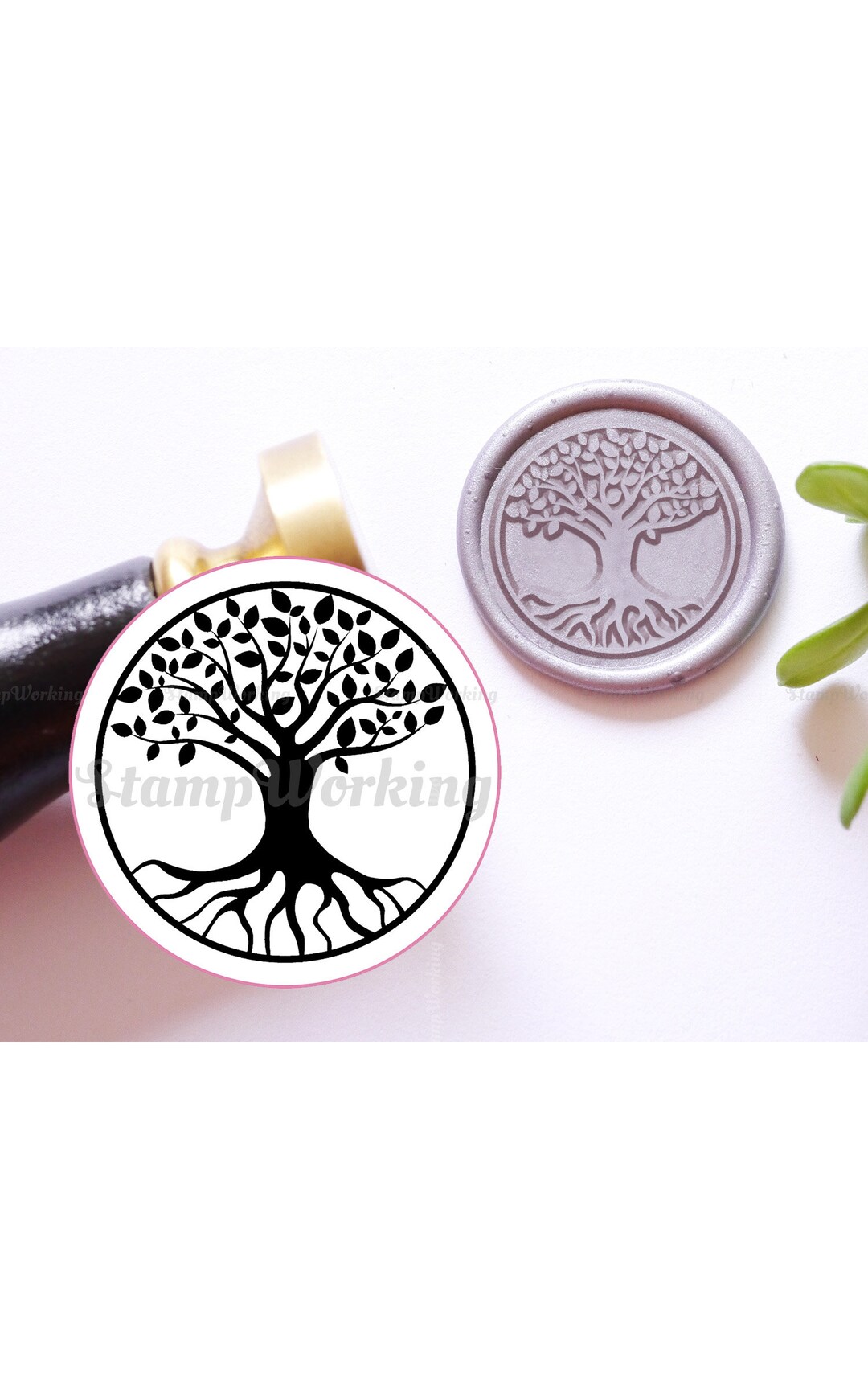 Life Tree Sealing Wax Stamp - Tree Wax Seal Stamp - Tree of Life Wax ...