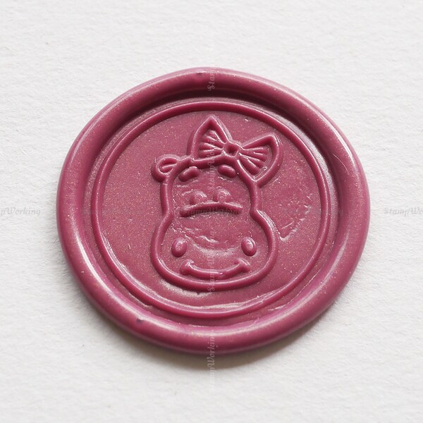 Hippo Stamp - Etsy