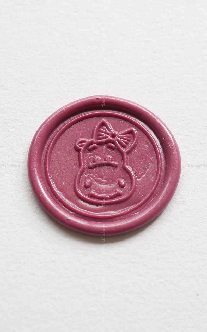 Cute Hippo Wax Seals Stamp - Hippopotamus Sealing Wax Stamp - Animal ...