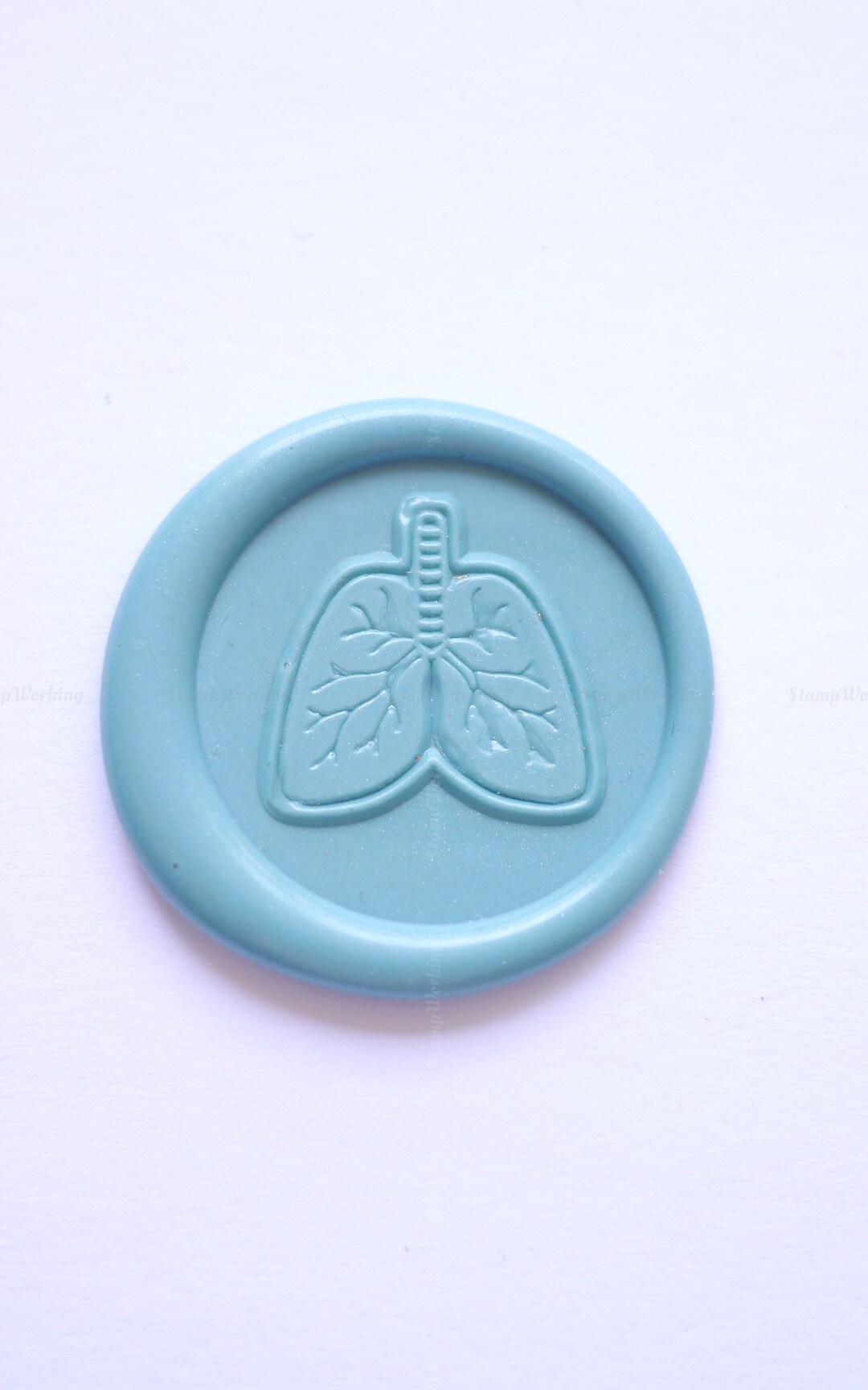 Anatomical Lung Wax Seal Stamp - Personal Sealing Stamp - Medical ...