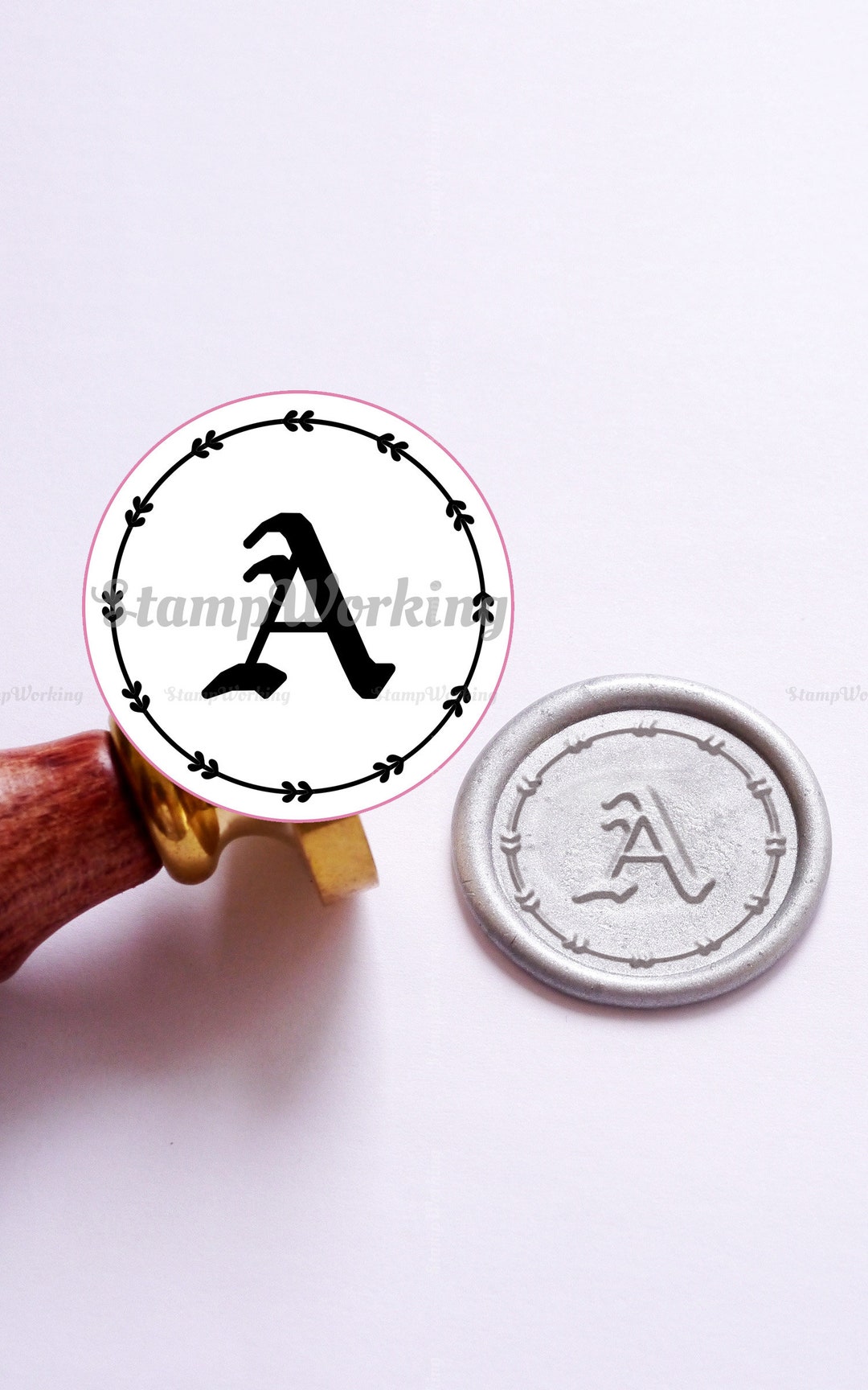 Custom Wax Seal Stamp - Sealing Wax Custom - One Letter Initial Wax ...