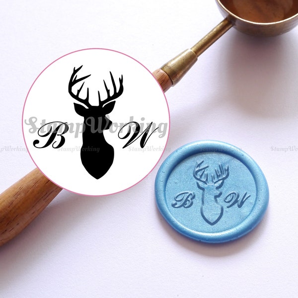 Deer Head Stamp - Etsy