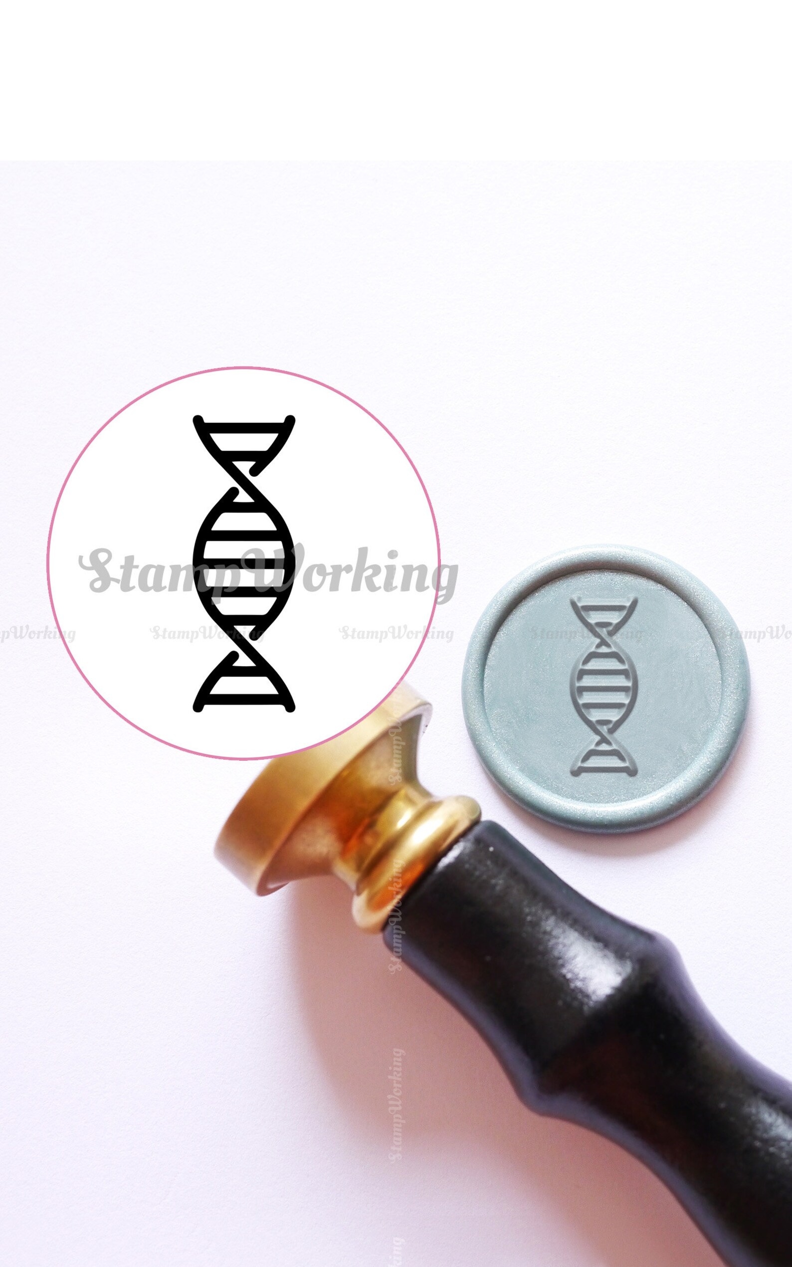 Chromosome Sealing Wax Stamp - DNA Wax Seal Stamp - Medical Student ...