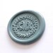Interwoven Font Monogram Wax Seal Stamp Floral Wreath Triple - Etsy