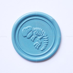 T-rex Fossil Wax Seals Stamp - T-rex Dragon Wax Stamp - Cool Wax Seals ...