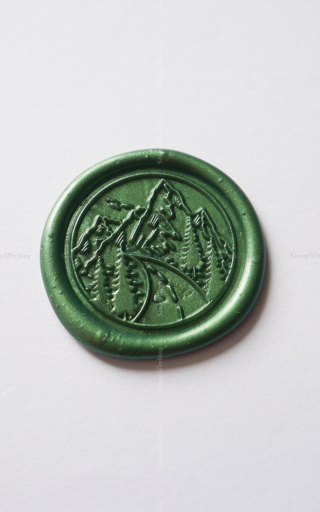 Road Mountain Wax Seal Stamp - Tree Sealing Wax Stamp - Mountain Wax ...