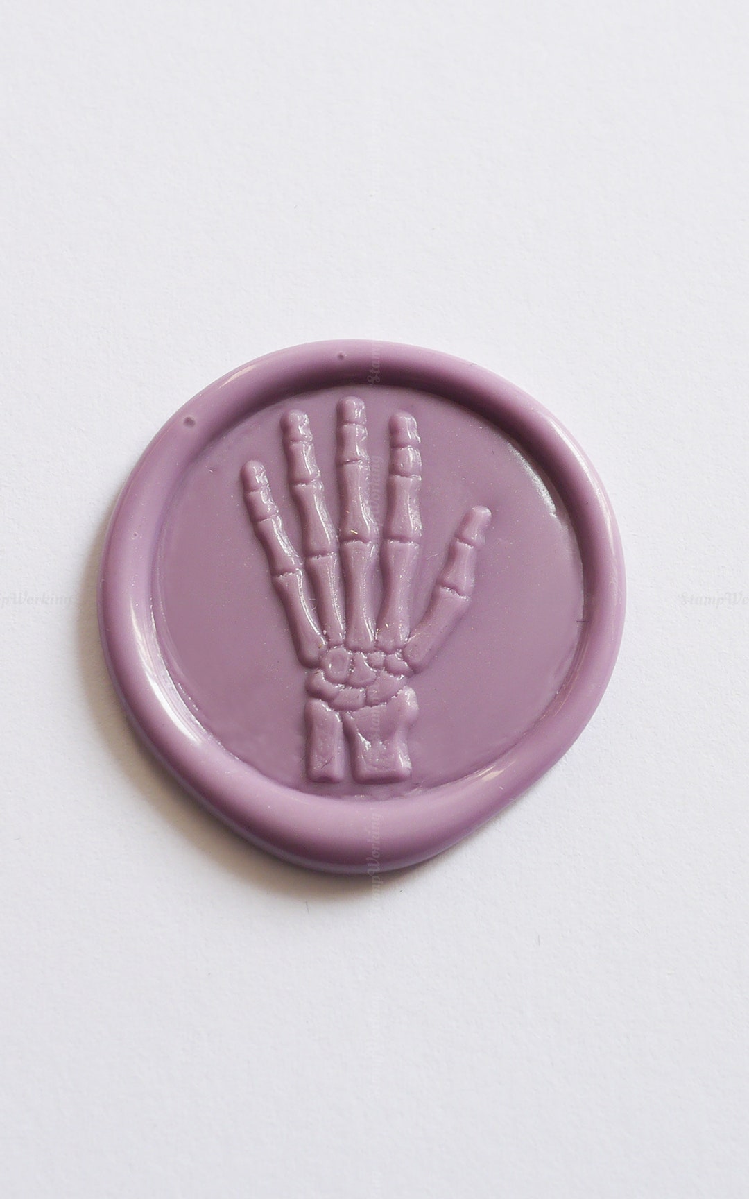 Skeleton Hand Sealing Wax Stamp - Podiatry Medical Wax Seal Stamp ...