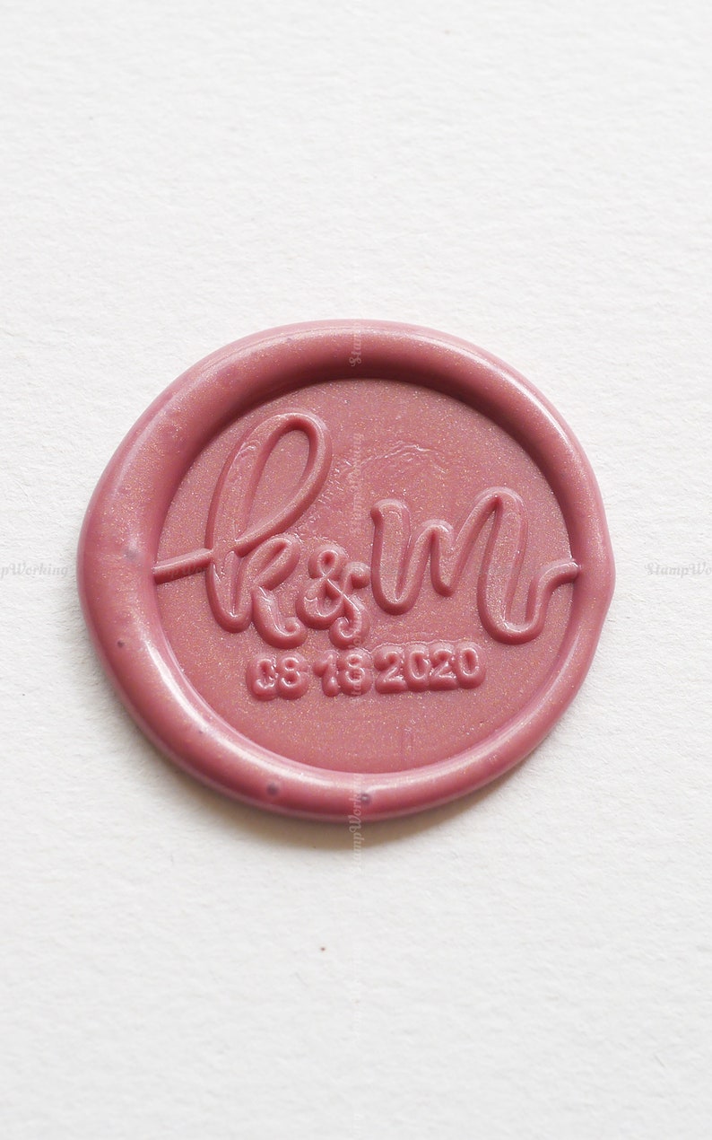 Wedding Invitation Wax Seal Stamp Custom Sealing Wax Stamp - Etsy