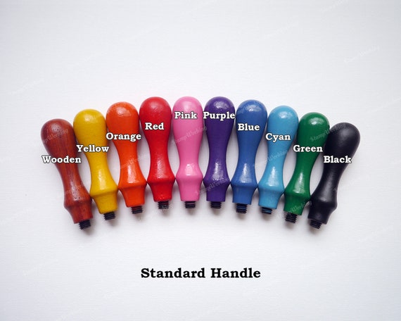 Standard Wooden Handle 10 Colors Collection Wood Handle for | Etsy