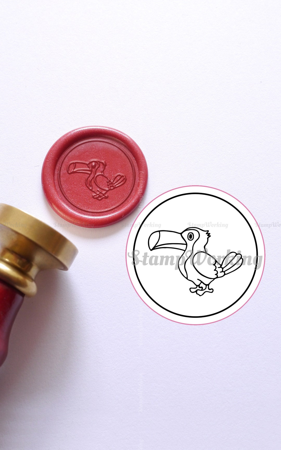 Dodo Bird Wax Seals Stamp - Cute Bird Wax Stamp - Giftbox Package Wax ...