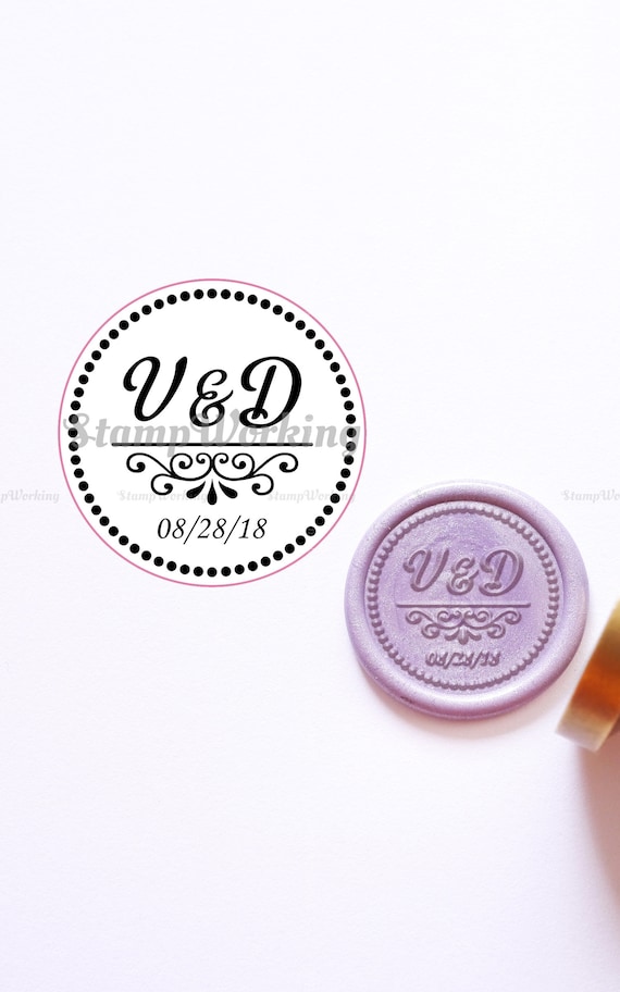 Personalized Wedding Wax Seal Stamp Wedding Invitation | Etsy