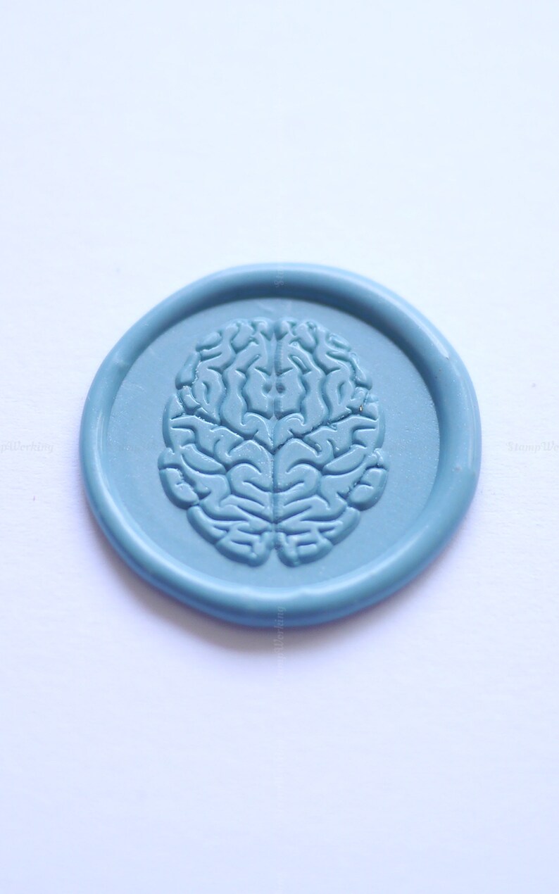 Anatomical Brain Sealing Wax Stamp Brain Wax Seal Stamp | Etsy