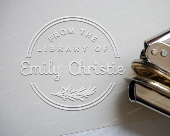 Custom Library Embosser Stamp Personalized Book Embossing | Etsy