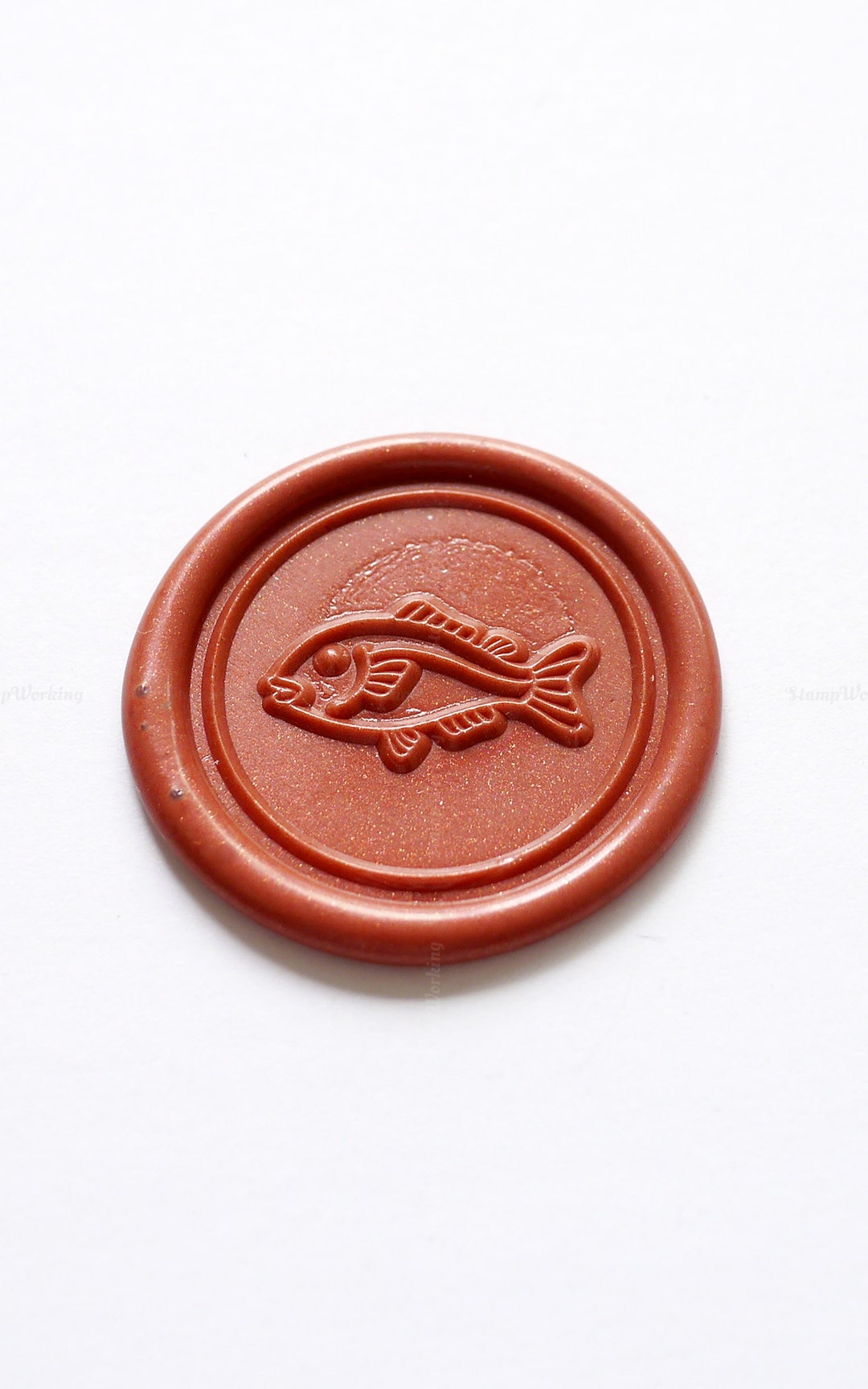 Fish Wax Seal Stamp - Marine Life Sealing Wax Stamp - Ocean Wax Seal ...